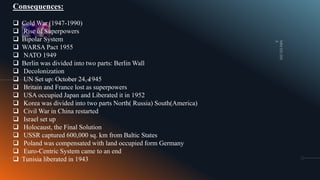 World war ii | PPSX | Geography | Science