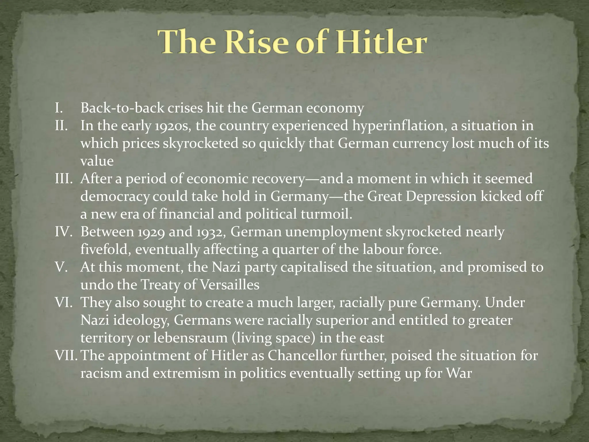 WORLD WAR TWO CAUSES AND EFFECTS..WHAT WE LOST WHAT WE FOUND | PDF