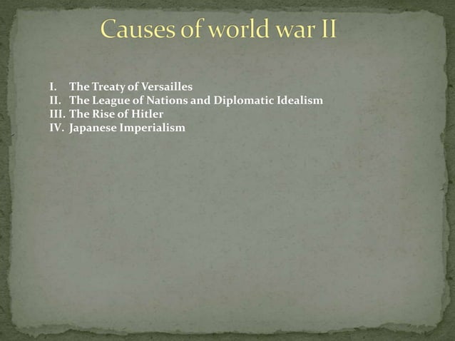 WORLD WAR TWO CAUSES AND EFFECTS..WHAT WE LOST WHAT WE FOUND | PPT