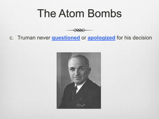 The Atomic Bomb (WWII) | PPTX