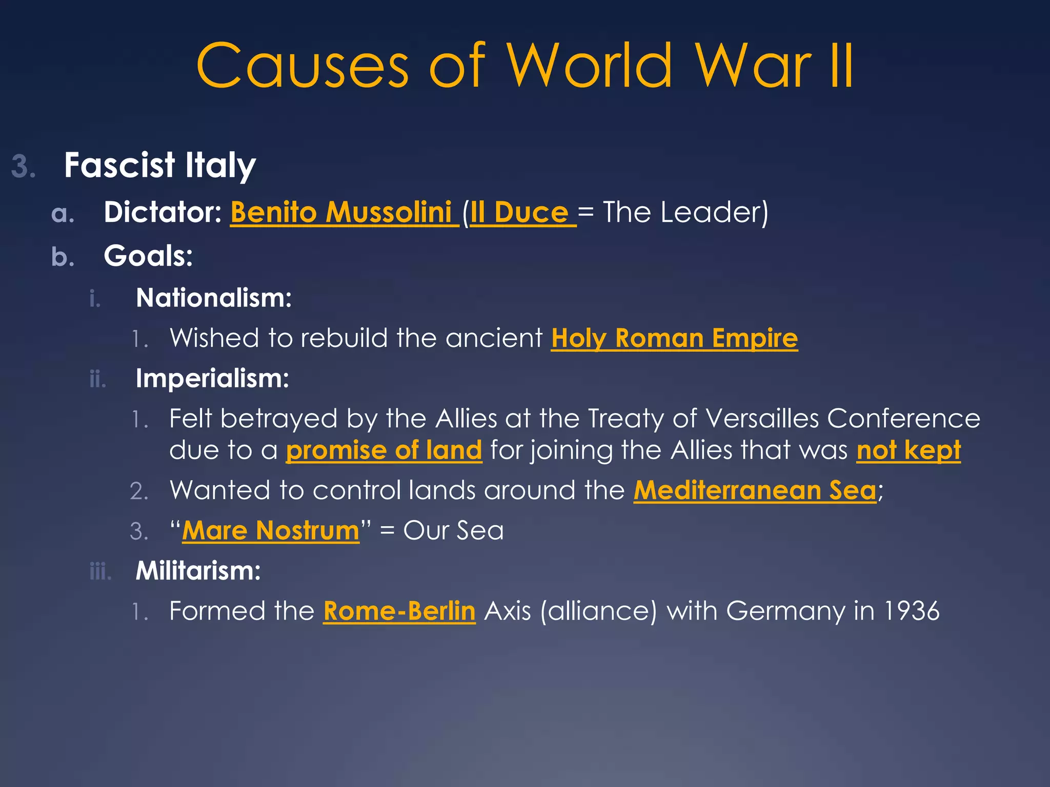 World War II Causes | PPTX