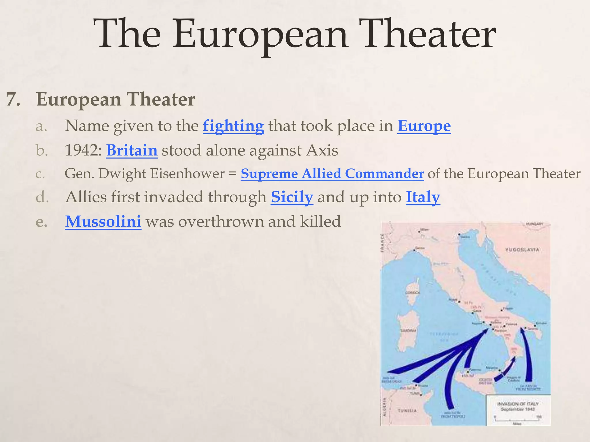 European Theater (WWII) | PPTX