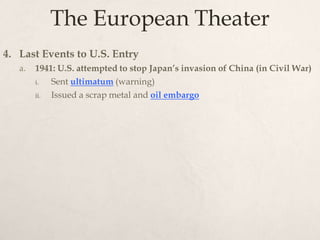 European Theater (WWII) | PPTX