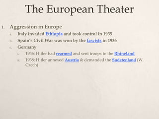 European Theater (WWII) | PPTX