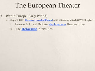 European Theater (WWII) | PPTX