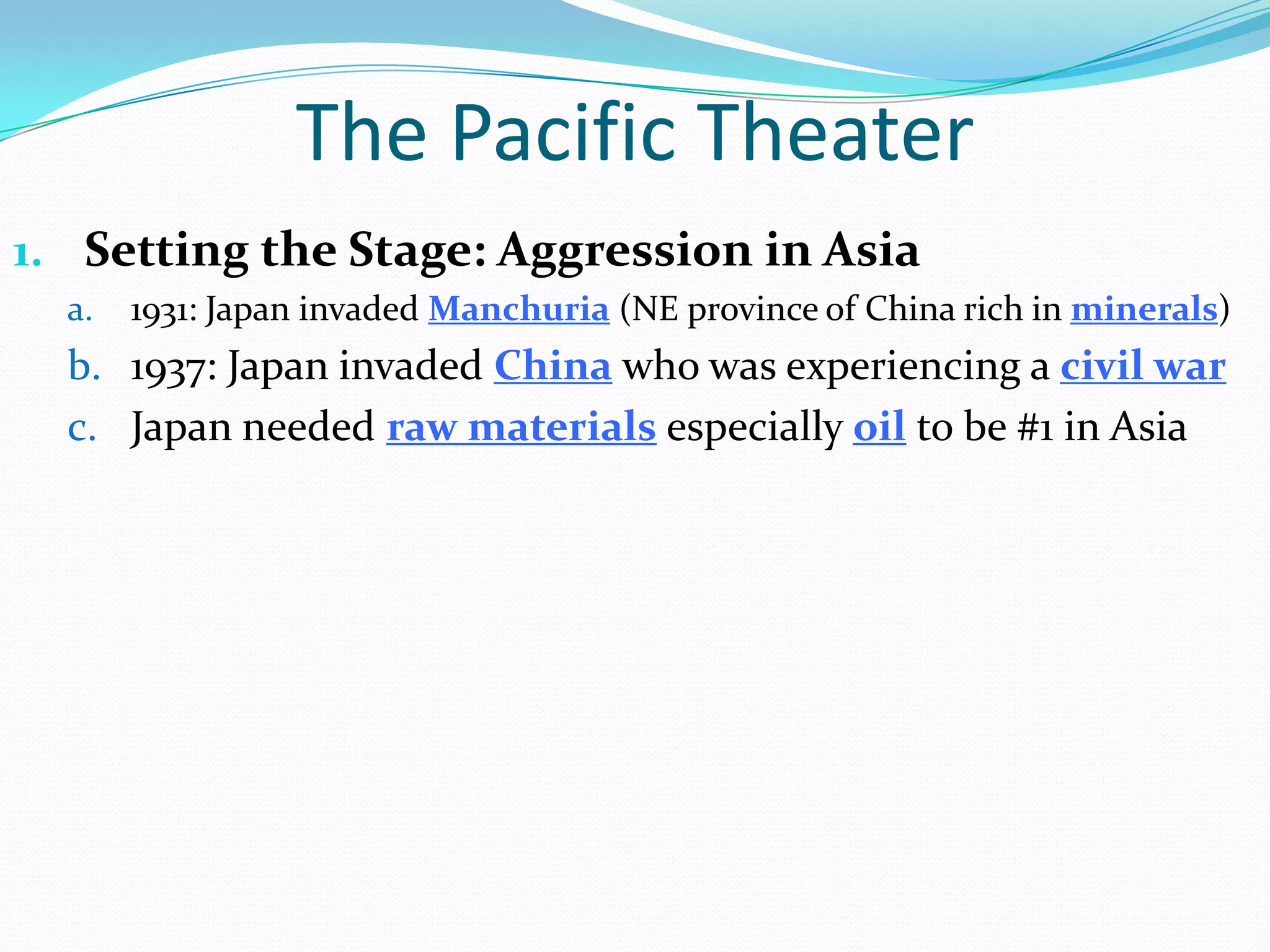 Pacific Theater (WWII) | PPTX