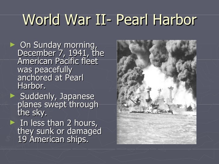 World war ii pearl harbor