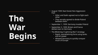 World War II Power point Timeline and Overview | PPTX