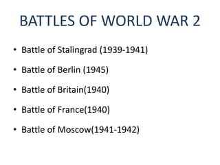 World war II ppt | PPTX