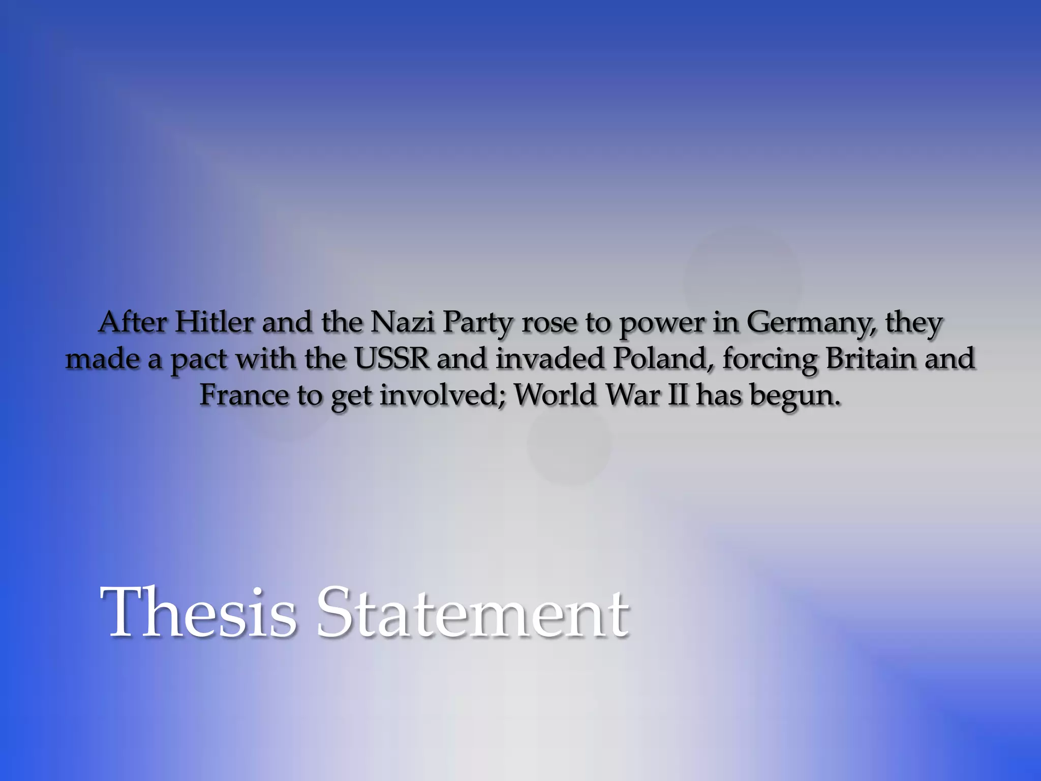 World War II Project | PPTX