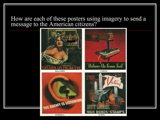 World War II Propaganda Examples | PPT