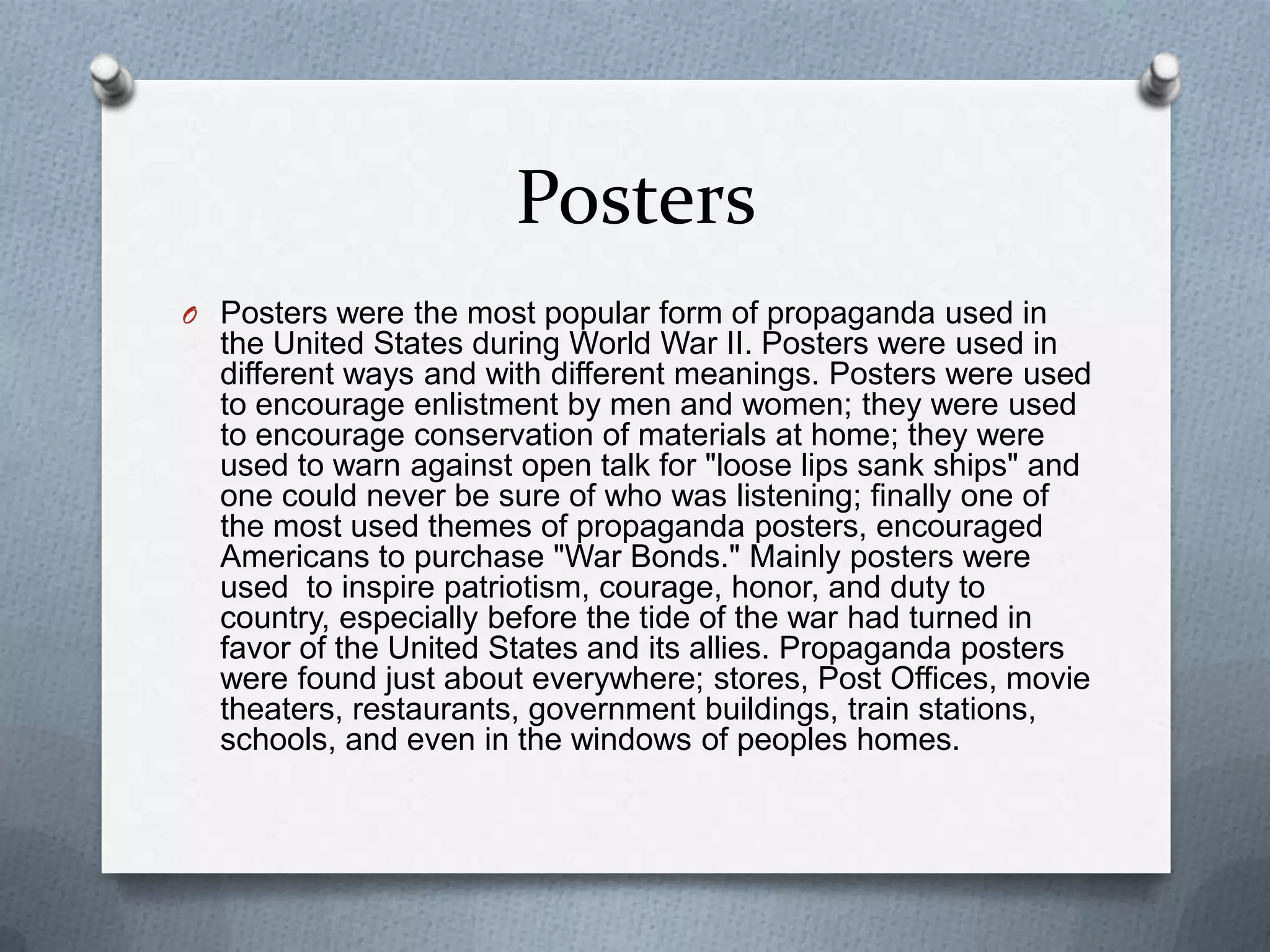 World War II Propaganda on the Home Front | PPTX