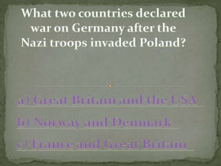 World war II quiz | PPTX
