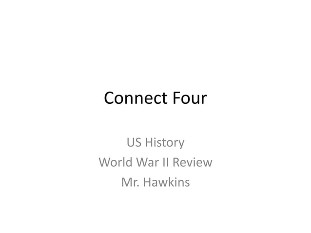 World war II review game | PPT