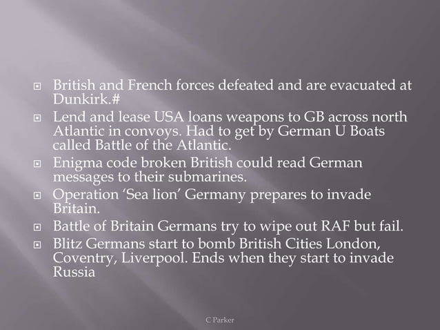 World war ii short notes | PPT