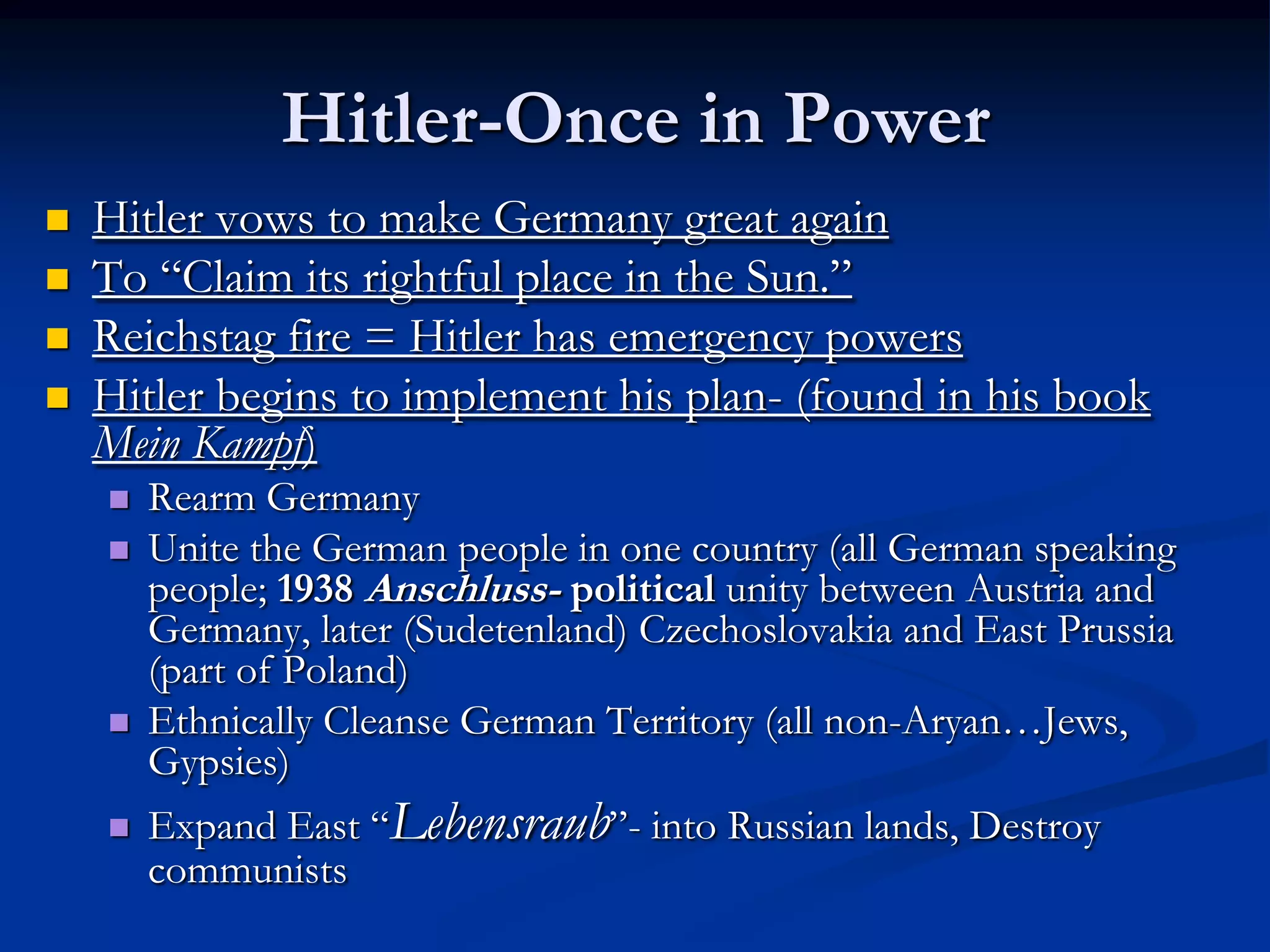 World War II Lecture Notes | PDF | Political Issues & policy | Politics