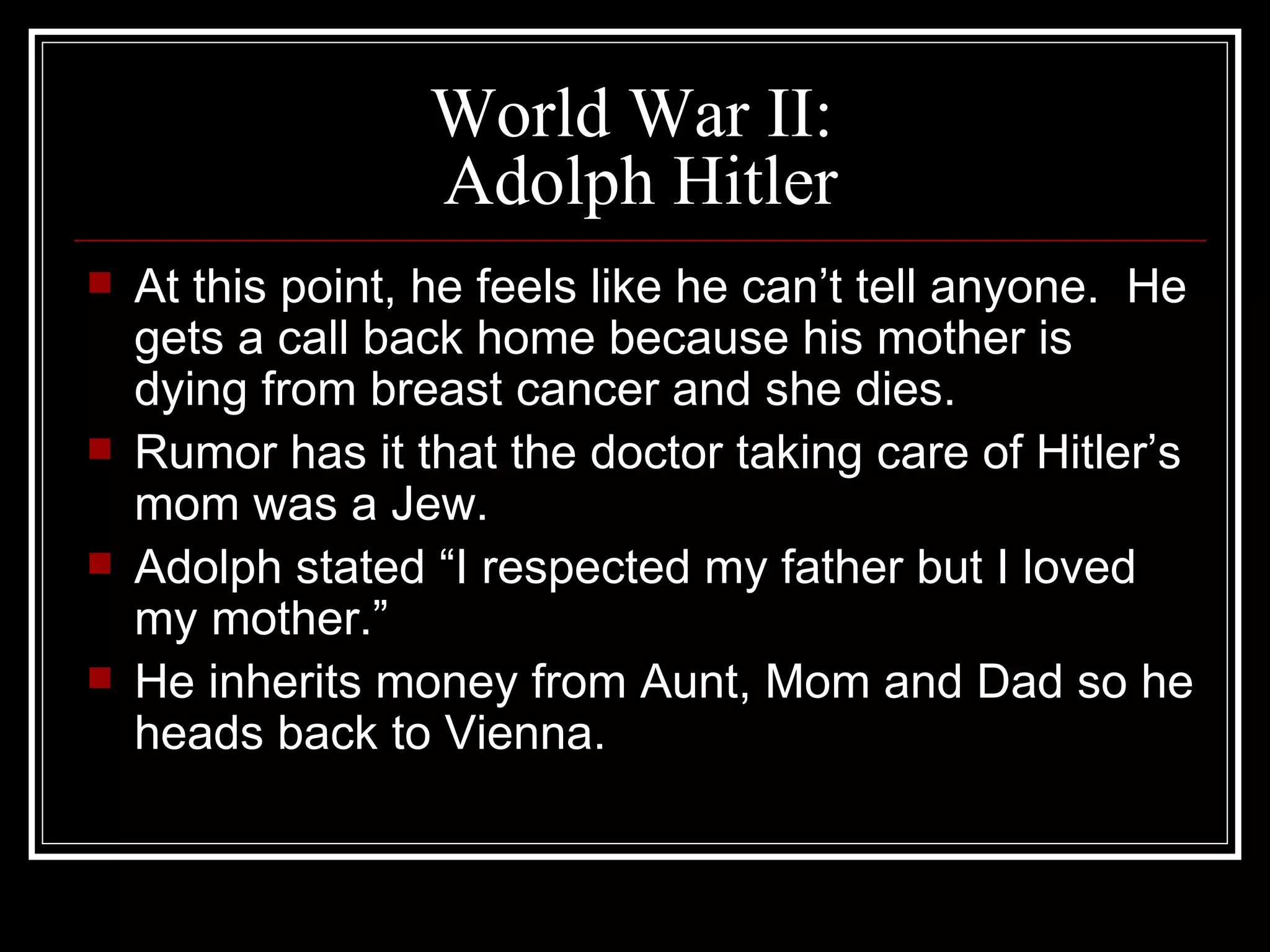World War II- The Holocaust | PPT