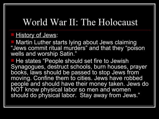 World War II- The Holocaust | PPT