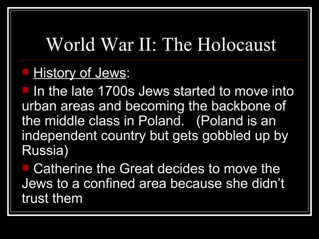 World War II- The Holocaust | PPT