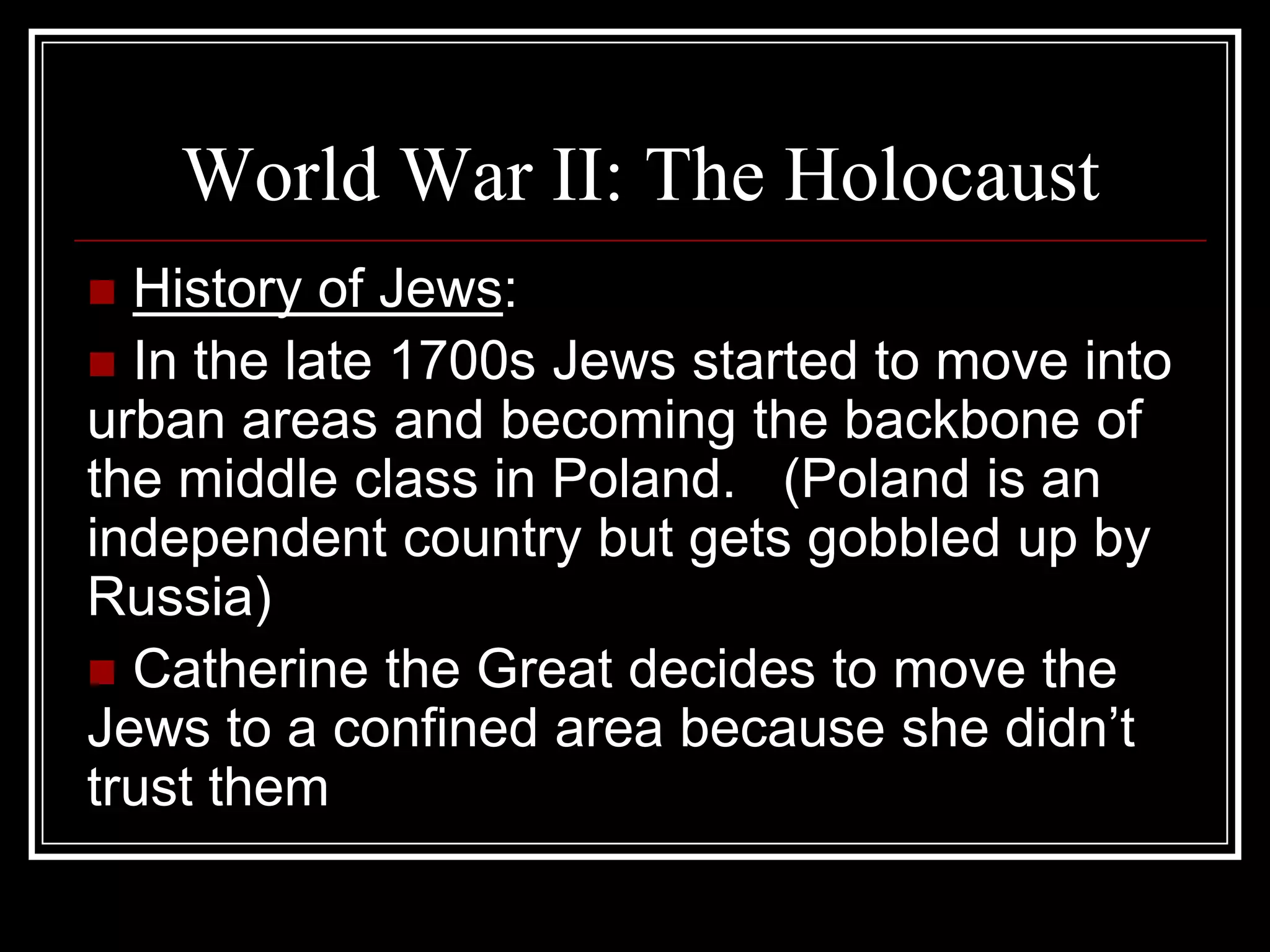 World war ii the holocaust | PPT