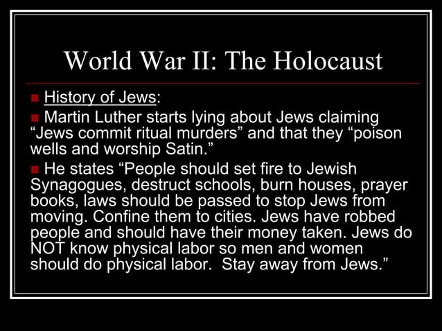 World war ii the holocaust | PPT