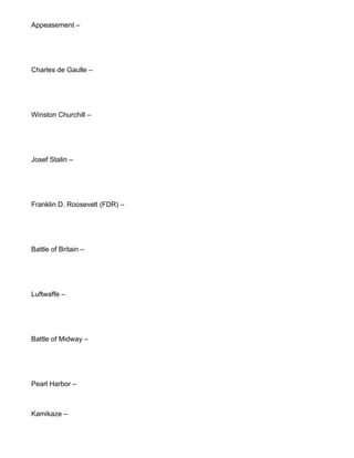 World war ii unit outline cp | PDF