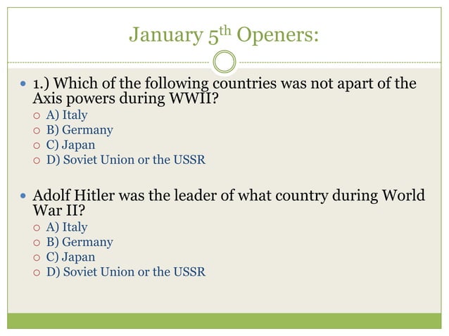 World War II Vocabulary | PPTX | Death, Injury, or Military Conflict ...