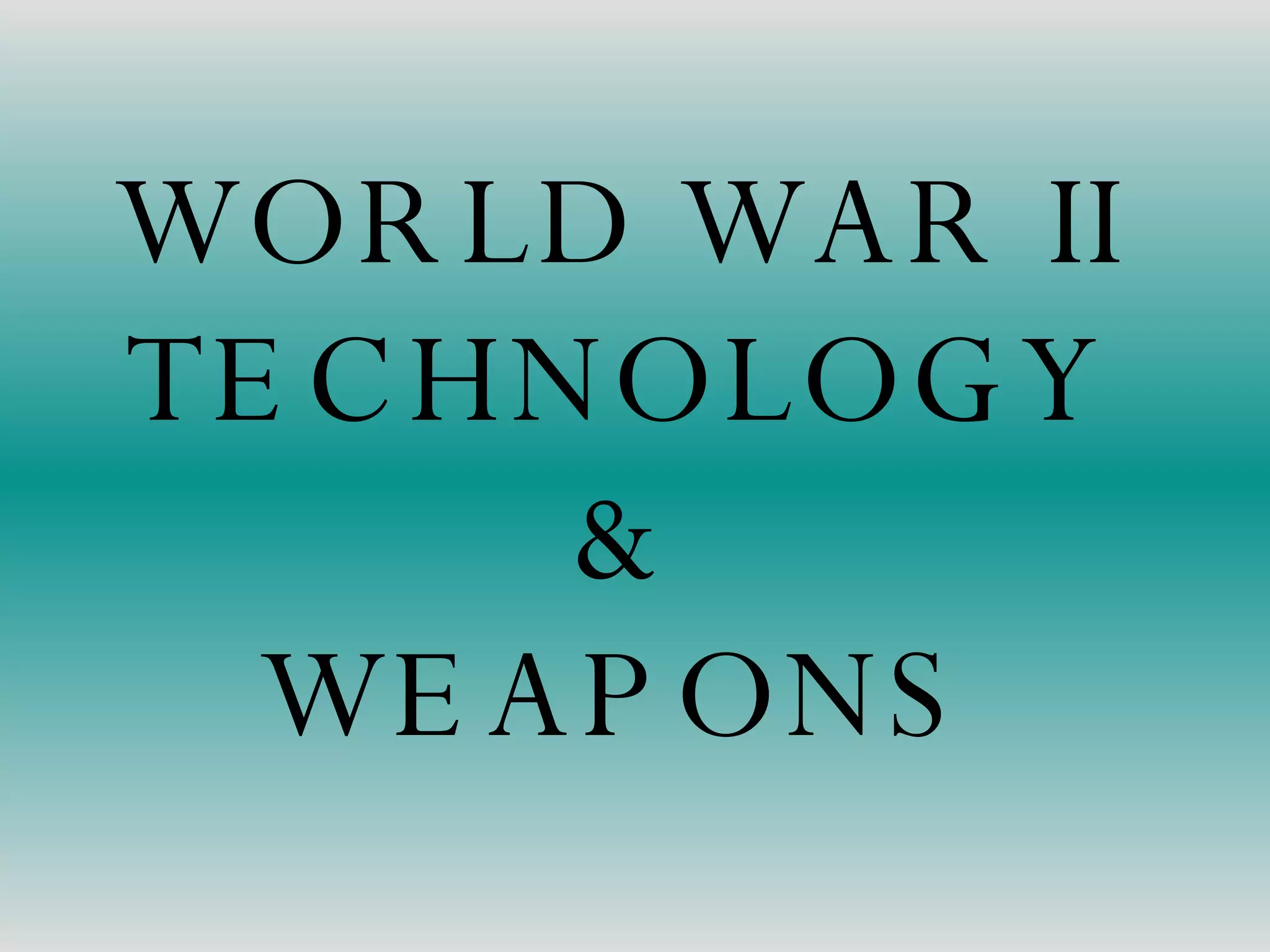 WW2 Tanks & Planes | PPT