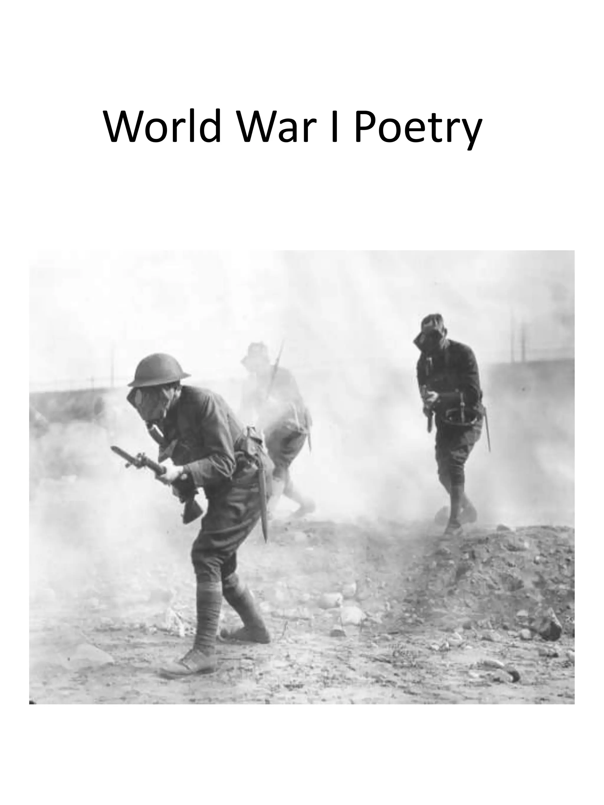 World War I poetry | PPTX