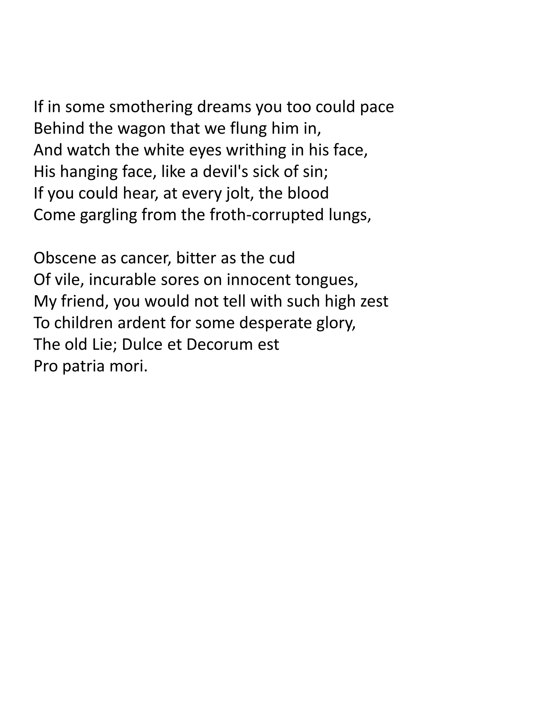 World War I poetry | PPTX