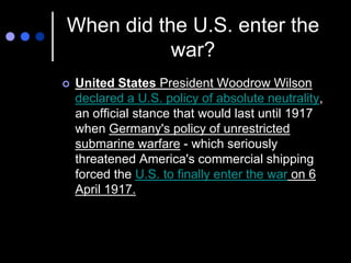 World war i ppt | PPTX