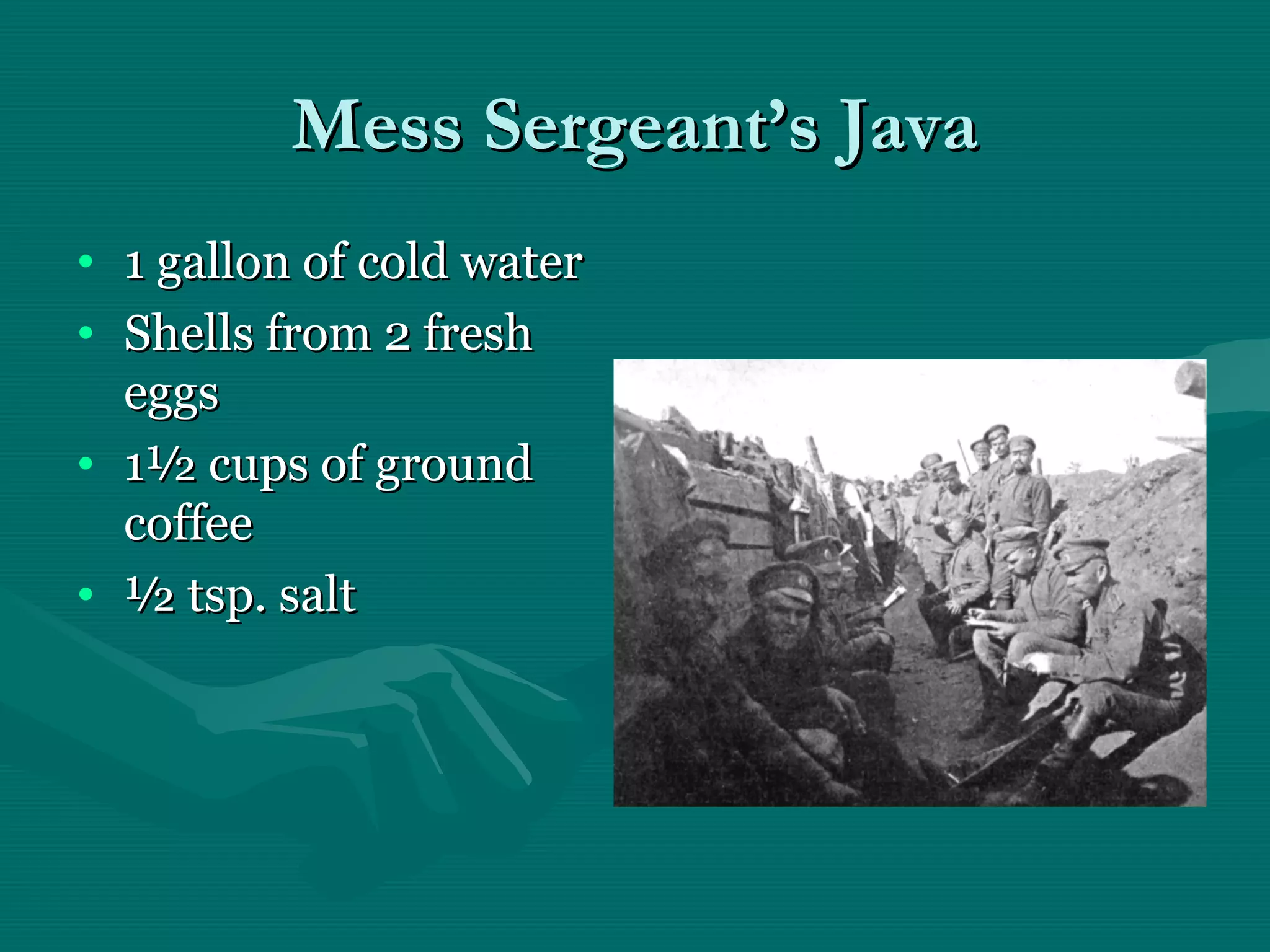 World war one rations | PPT