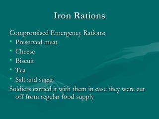 World war one rations | PPT