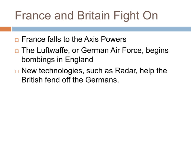 World war looms | PPT