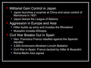World war looms | PPT