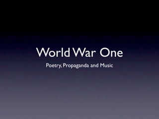 World war one | PPT