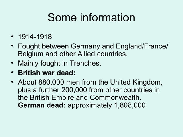 World war one_poetry1 | PPT
