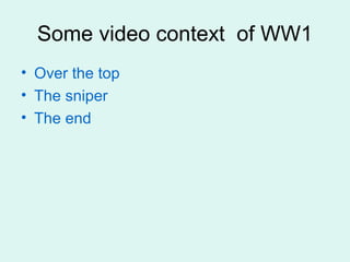 World war one_poetry1 | PPT