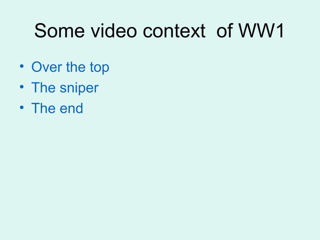 World war one_poetry1 | PPT