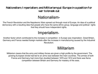 World War One Powerpoint | ODP