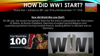World war one presentation | PPTX