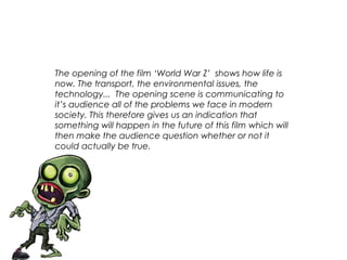 World war z analysis | PPT