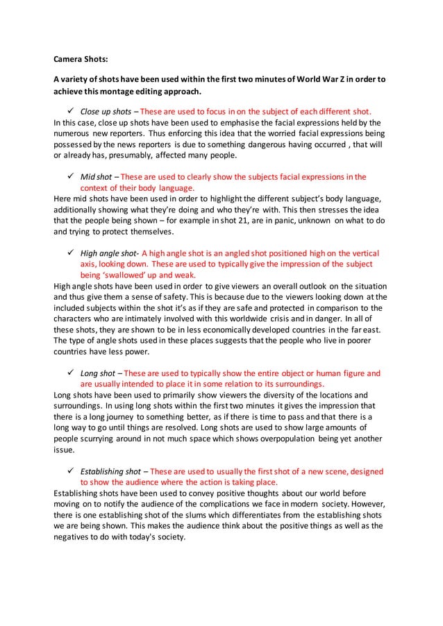 World war z research 2 | PDF