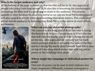 World war z poster analysis | PPTX