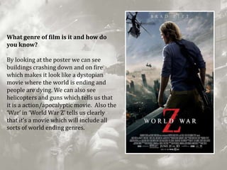 World war z poster analysis | PPT