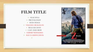 World war z poster analysis | ODP | Movies | Entertainment