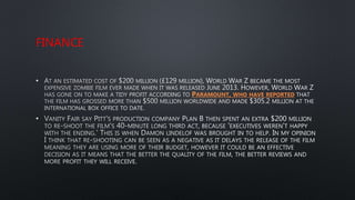 World War Z Case Study | PPT