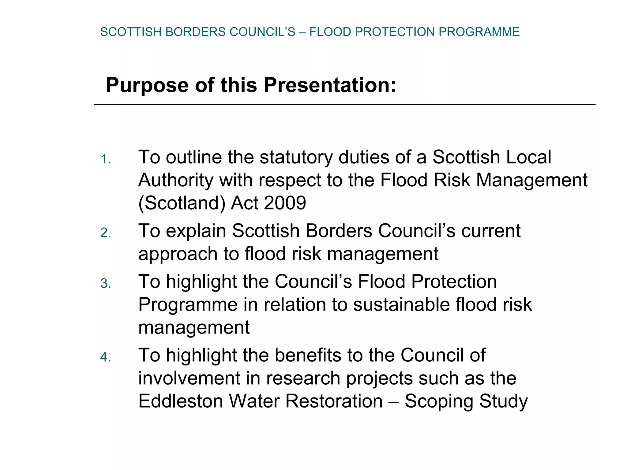 Sustainable Flood Risk Management | PPT
