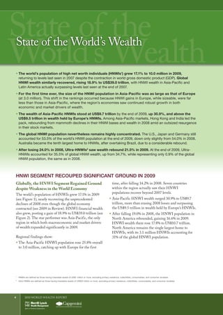 World Wealth Report 2010 | PDF