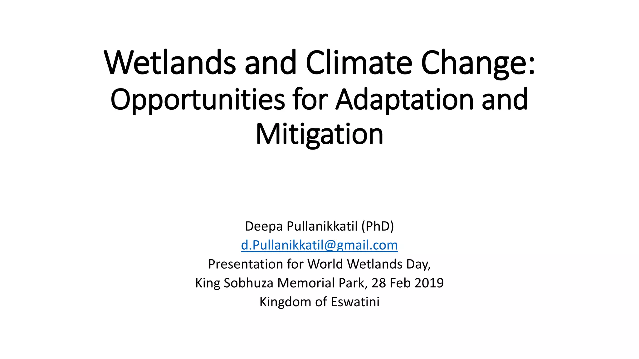 World wetlands day Presentation | PPT